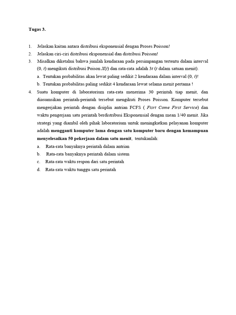 Tugas 3 - Pengantar Stokastik | PDF | Metode & Bahan Ajar | Teknologi ...