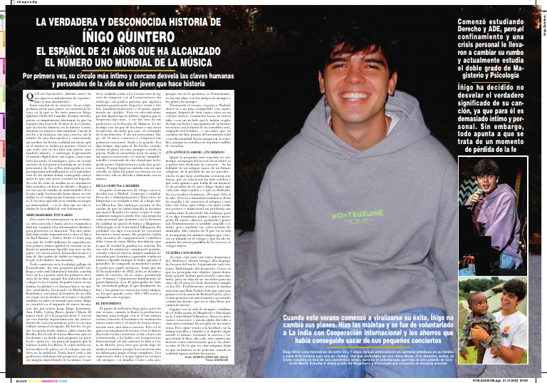 Íñigo Quintero: Ascenso Musical Global | PDF