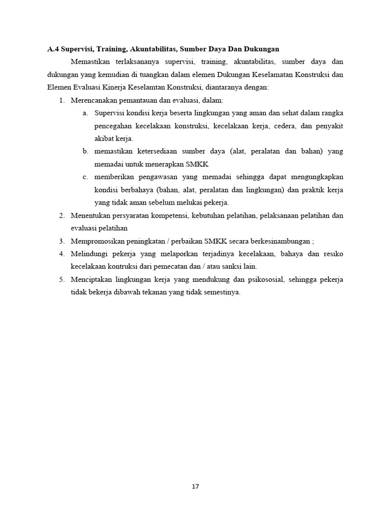 Supervisi, Training... A4-1 | PDF