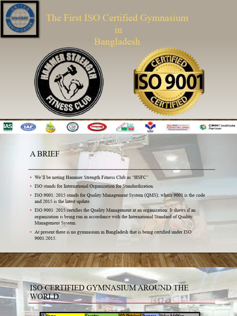 ISO 9001 For Hammer Strength Fitness Club | PDF | Iso 9000 | Quality ...