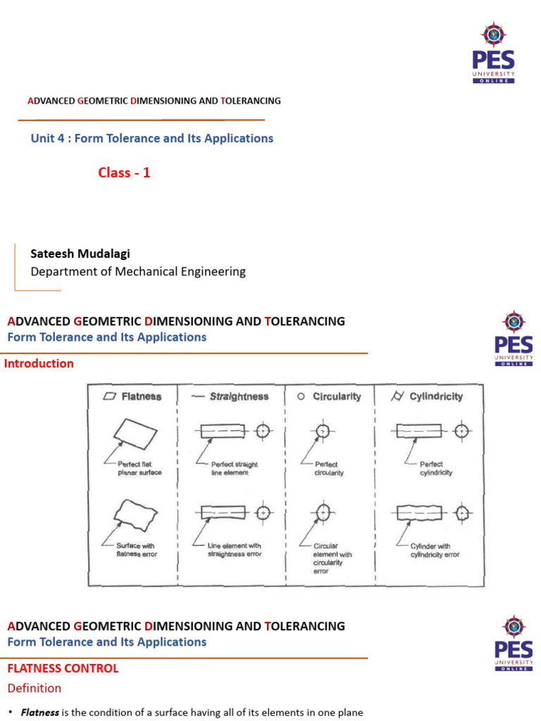Unit 4 - Form Control and Its Applications | PDF | Engineering Tolerance | Geometry