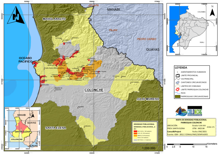Mapa - de Demografia - Colonche | PDF
