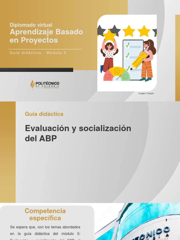 GD5-Aprendizaje Basado en Proyectos | PDF | Rúbrica (Académica) | Evaluación