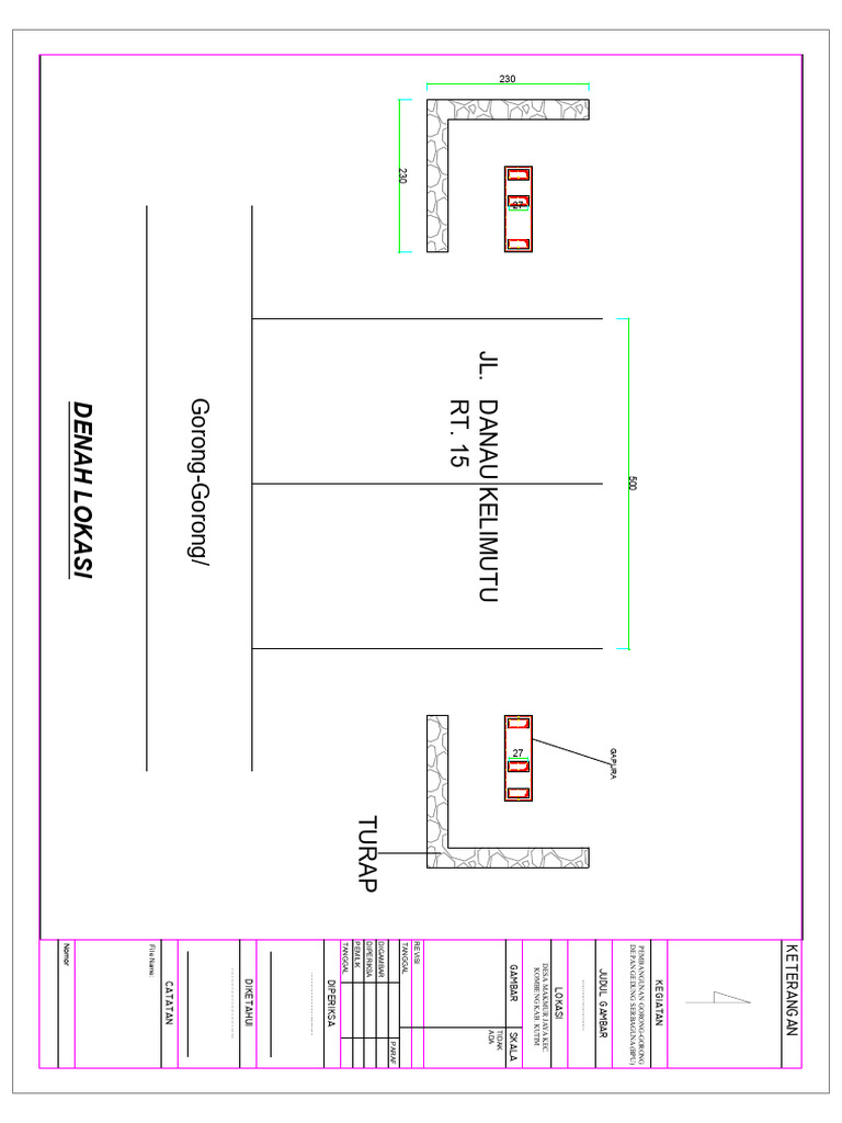 GAPURA RT. 15 2D - 3. Denah | PDF