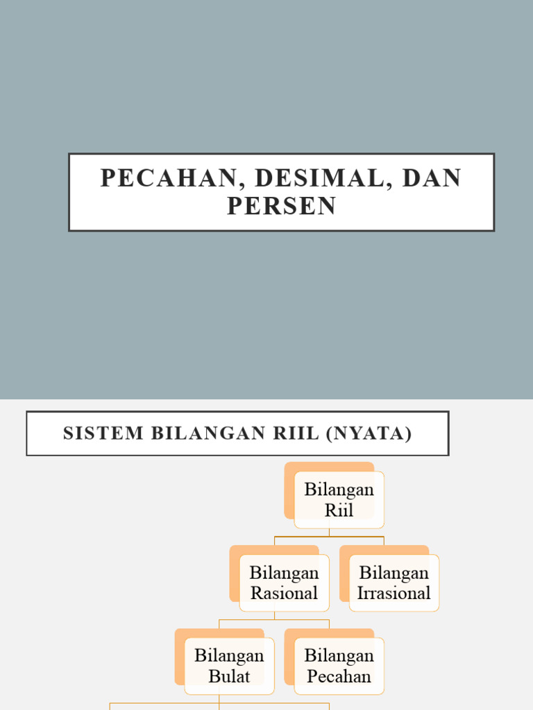 Pecahan, Desimal Dan Persen | PDF