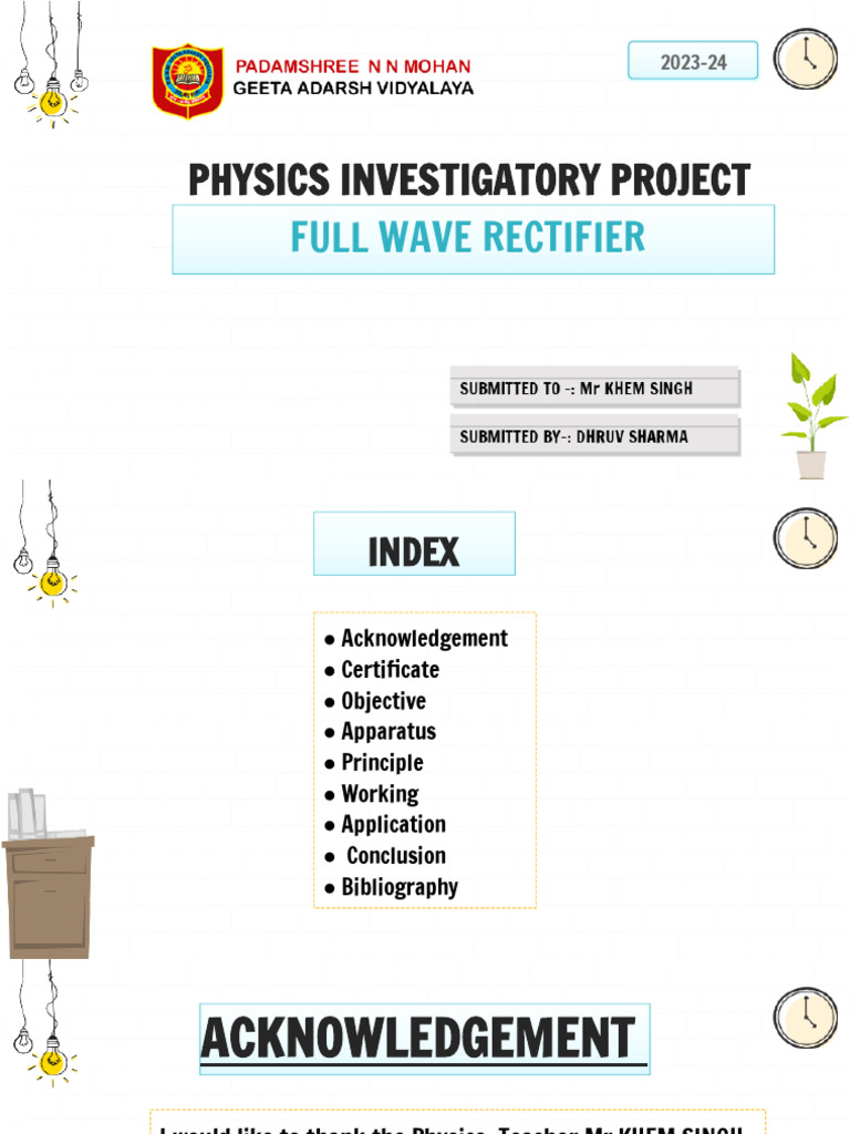 Full Wave Rectifier | PDF | Rectifier | Direct Current