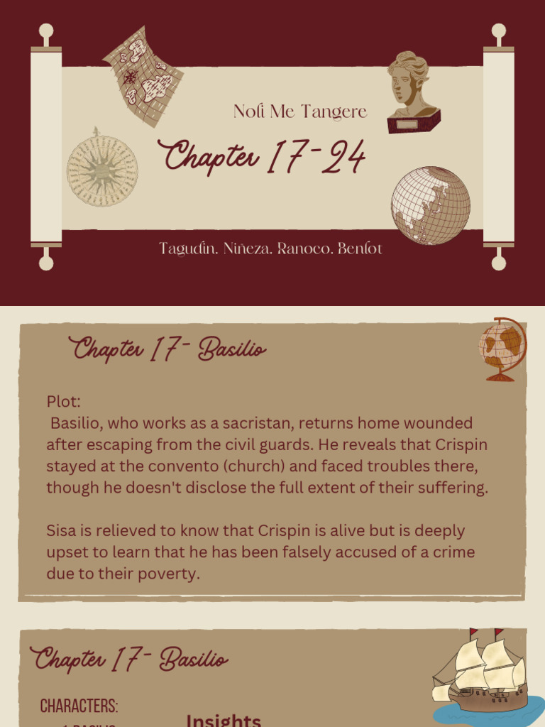 Noli Me Tangere: Chapters 17-24 Summary | PDF | Social Science