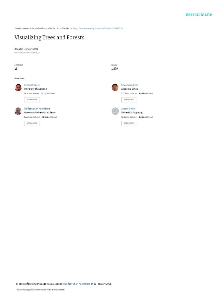 Visualizing Trees And Forests Pdf Applied Mathematics Information