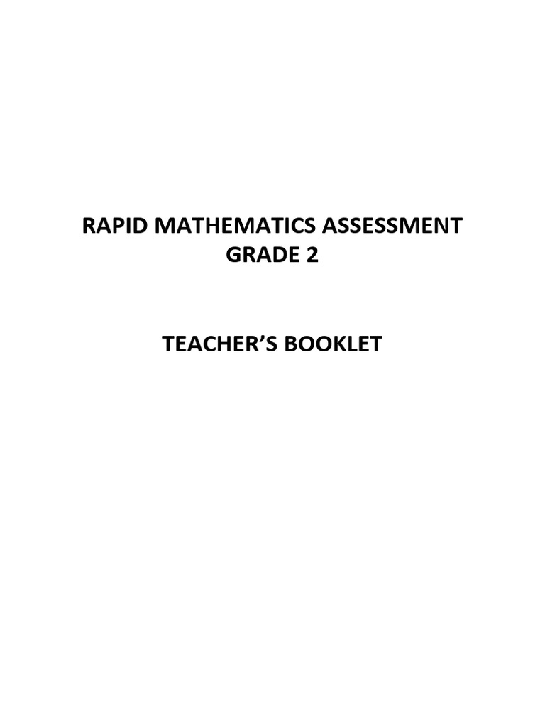 Tagalog RMA Grade-2 Teachers-Booklet | PDF | Mathematics