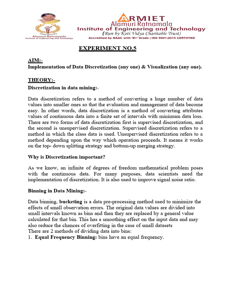 Exp 5 | PDF | Scatter Plot | Infographics