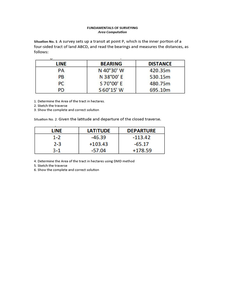 Exercise - ARea Computation | PDF