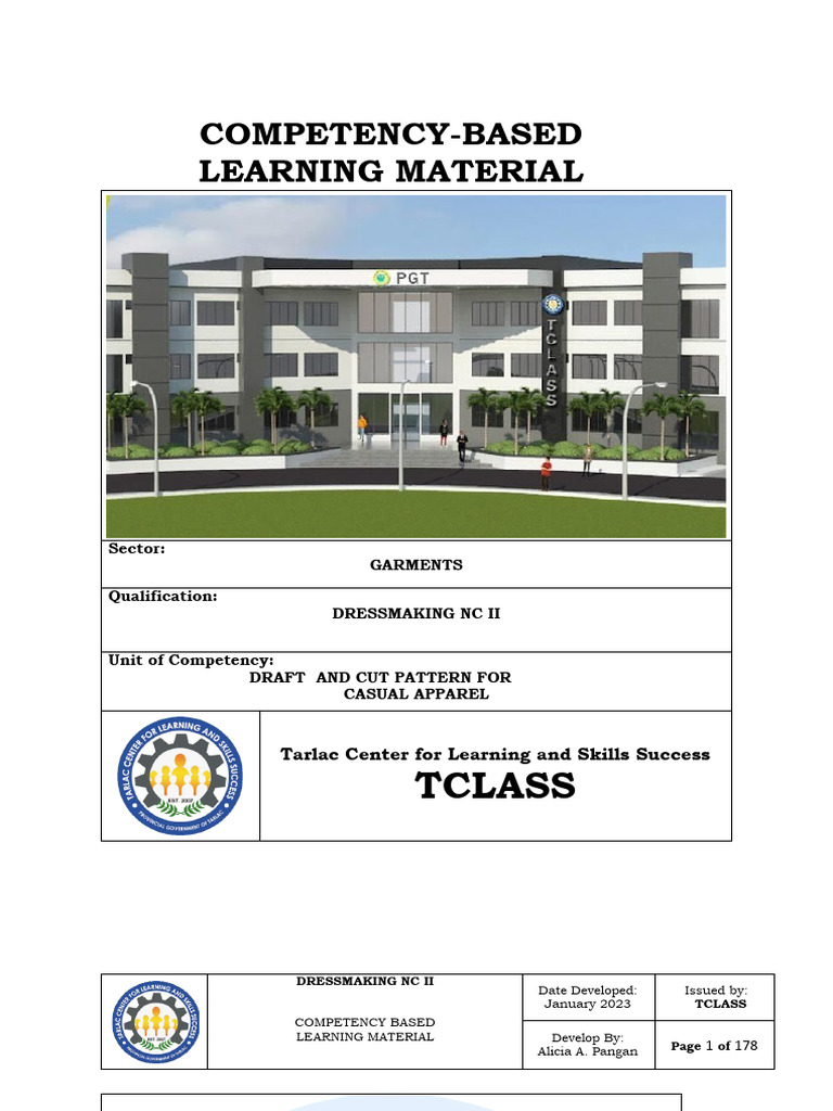 Complete CBLM | PDF | Seam (Sewing) | Sewing
