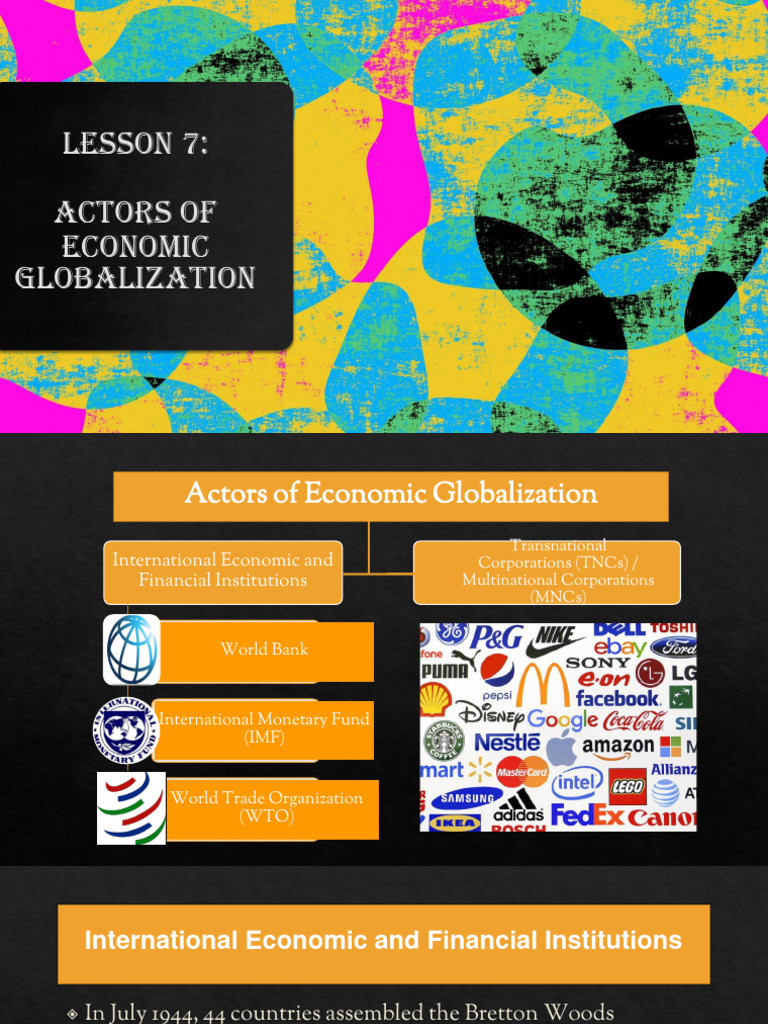 Lesson 7 Slides - Actors of Economic Globalization | PDF ...