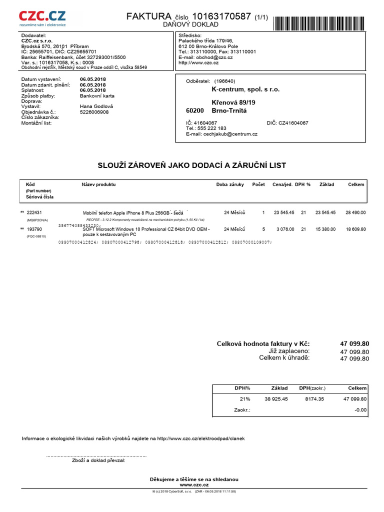 Techdata Czech | PDF