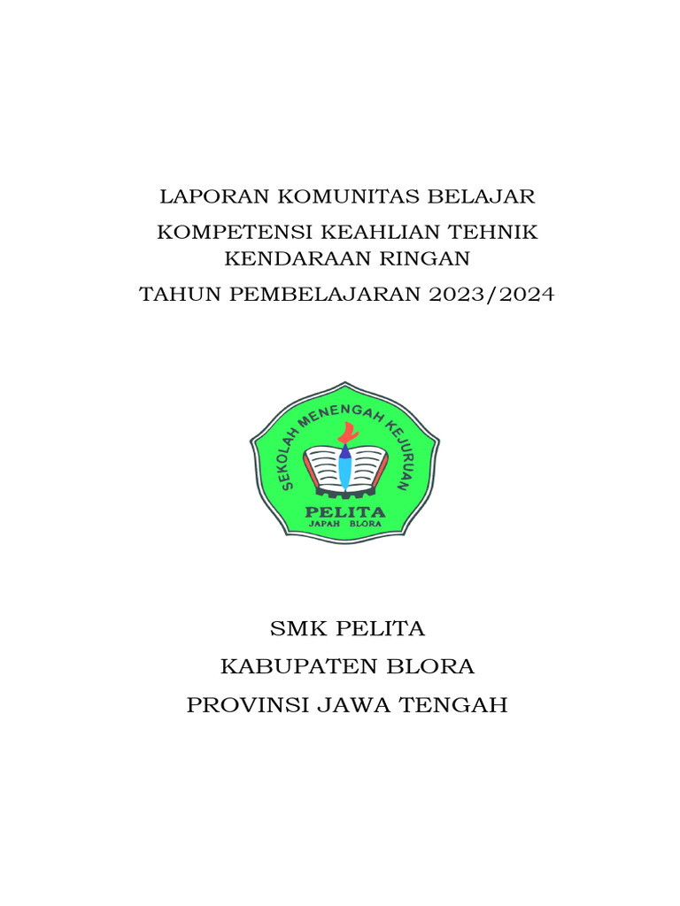 Laporan Komunitas Belajar | PDF