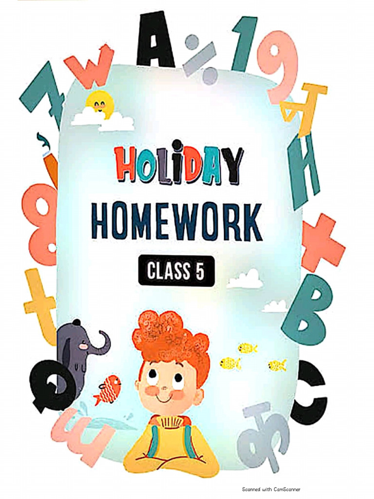 Holiday Homework and Activity For Class 5 | PDF