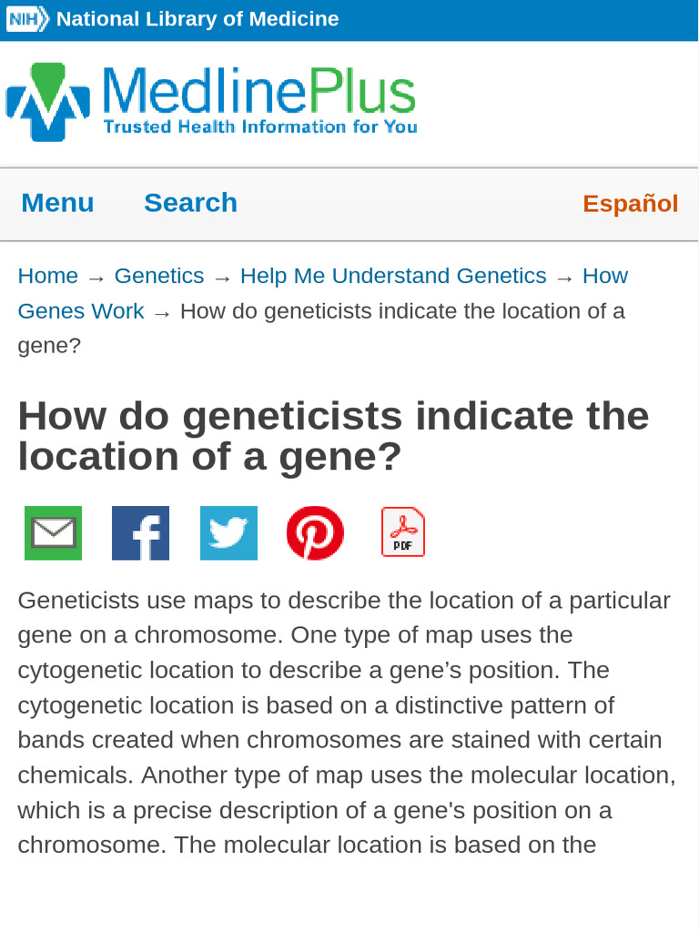 Cytogenetics Location | Download Free PDF | Gene | Locus (Genetics)