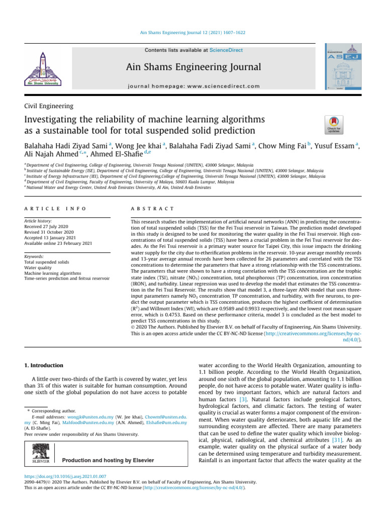 Ain Shams Engineering Journal | PDF