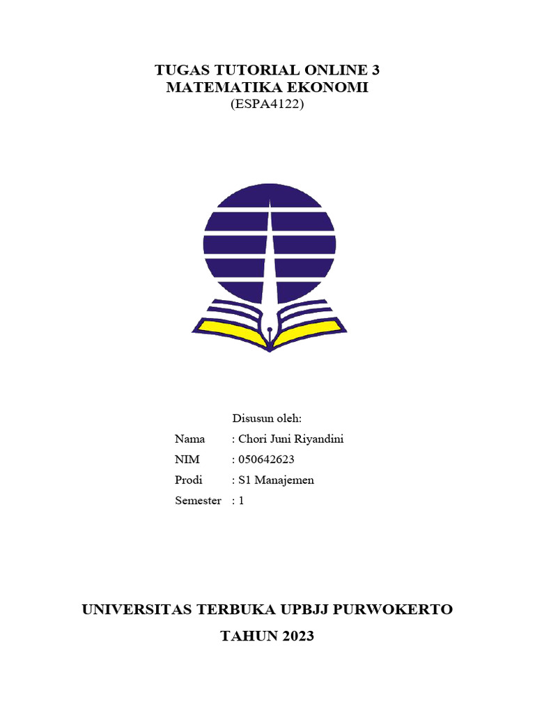 Tugas Tutorial Online 3 (MTK) | PDF