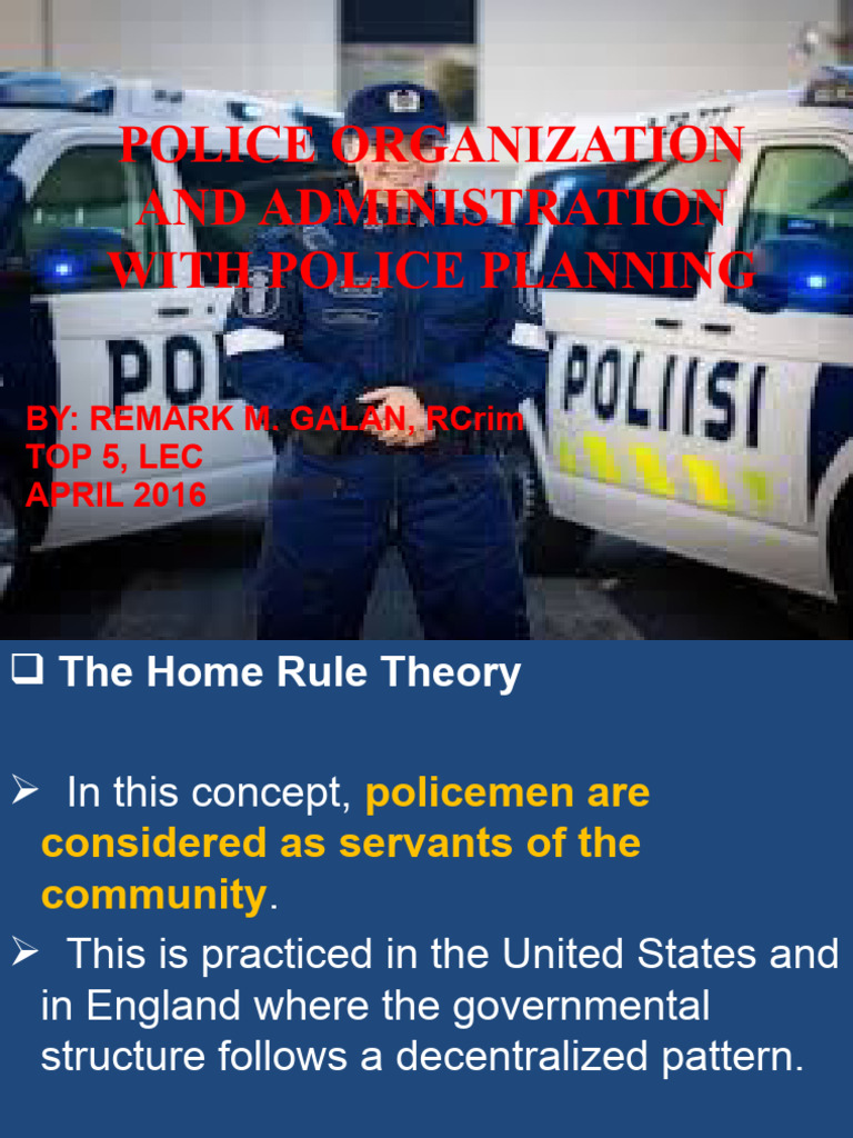 Police Organization and Administration Overview | PDF | Police | Sergeant