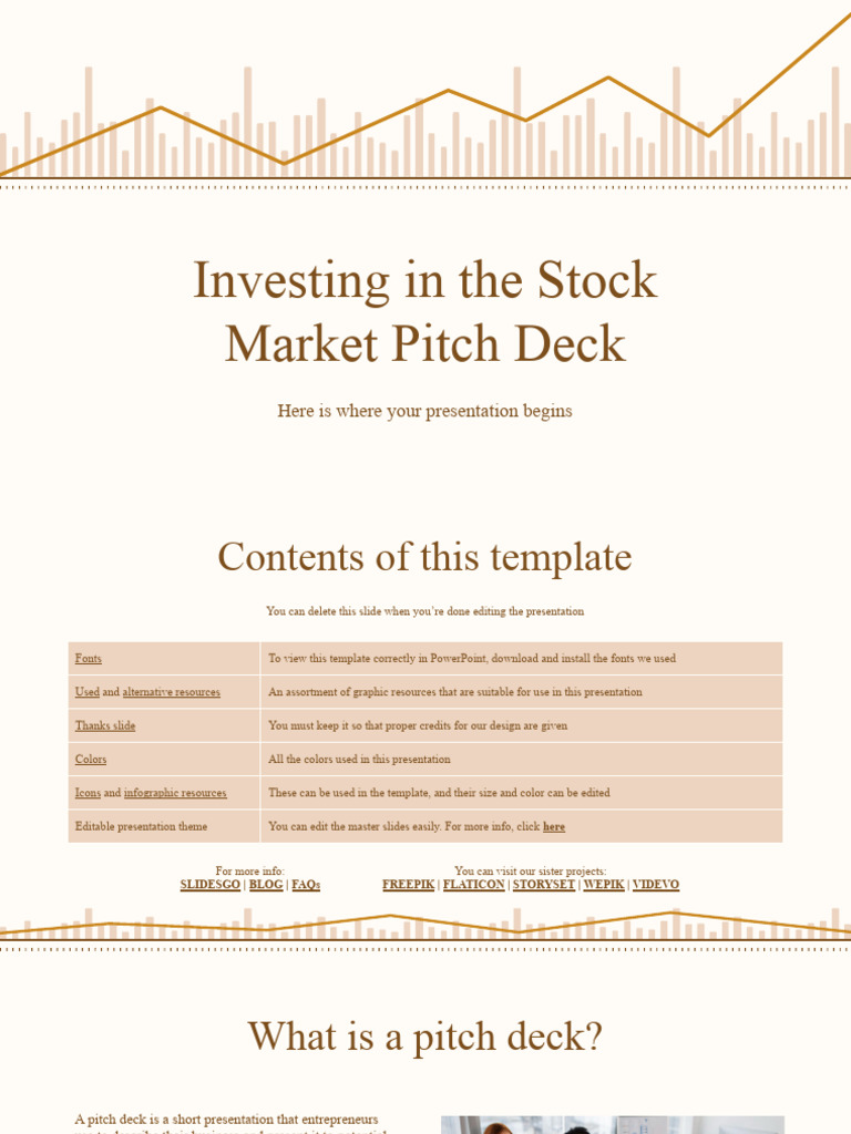 Stock Market Pitch for Investors | PDF | Market (Economics) | Icon ...
