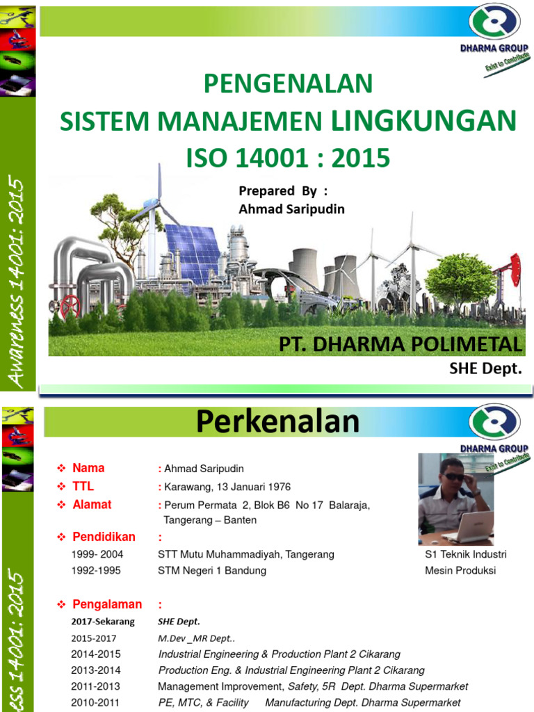 01 - Asa - Awareness Iso 14001 - 2015 - 2023 | PDF
