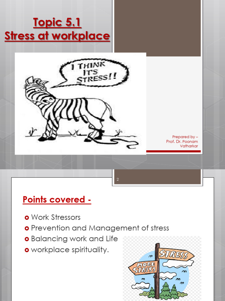 Stress at Workplace | PDF | Stress (Biology) | Emotions
