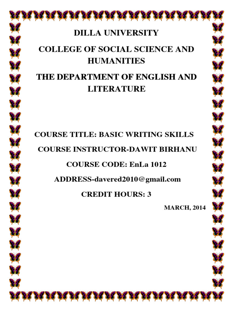 English Basic Writing Skill New Note-1-1-1 | PDF | Verb | Adverb