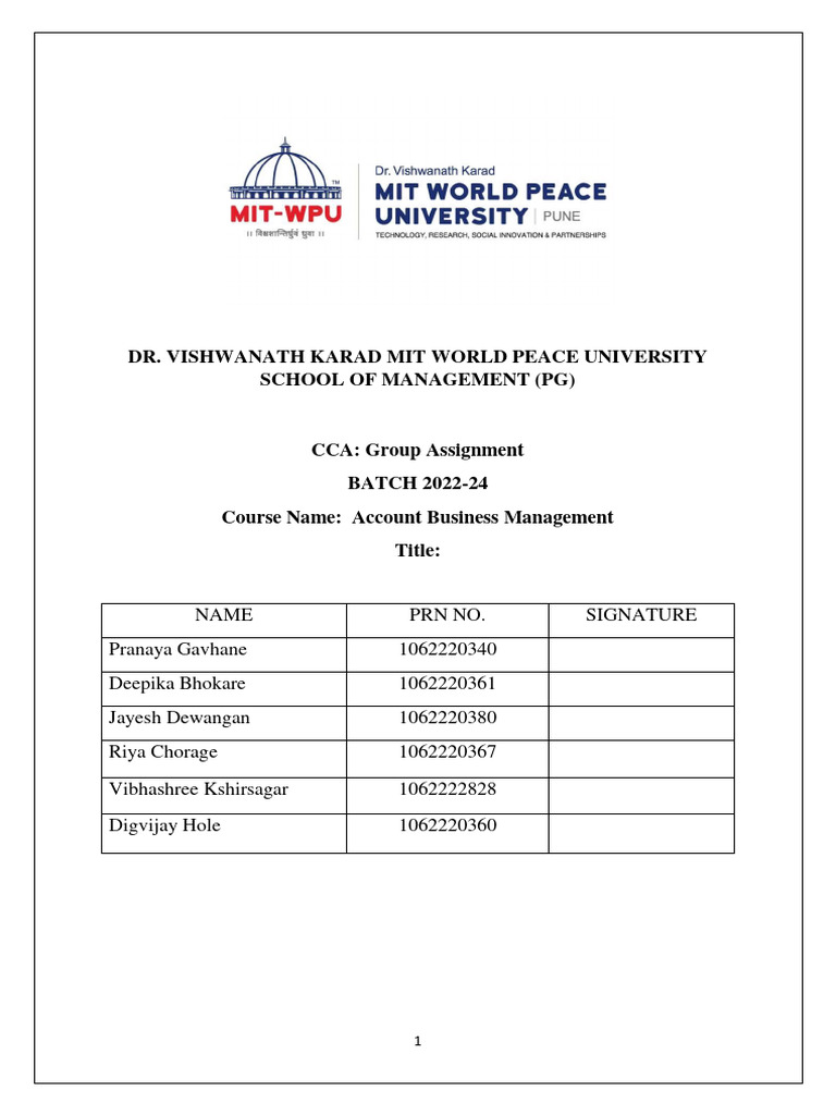 ABM Group Assignment Final | Download Free PDF | Paper | Lamination