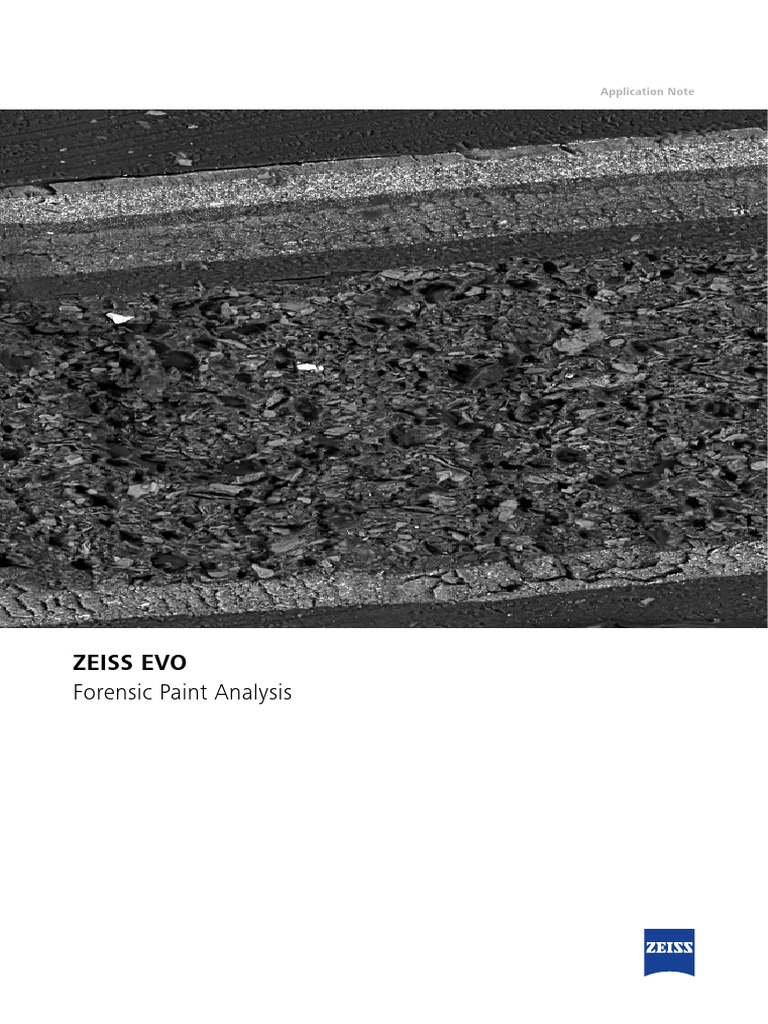 Forensic Paint Analysis Guide | PDF | Scanning Electron Microscope ...
