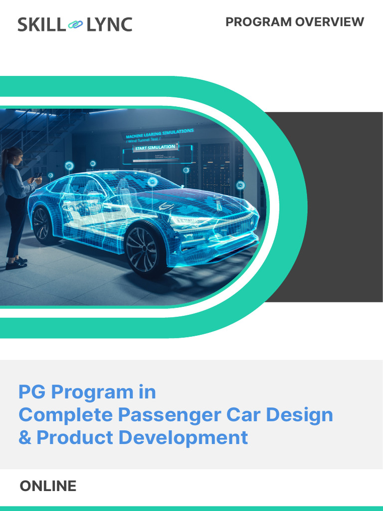 Complete Passenger Car Design & Product Development | PDF | Internship ...