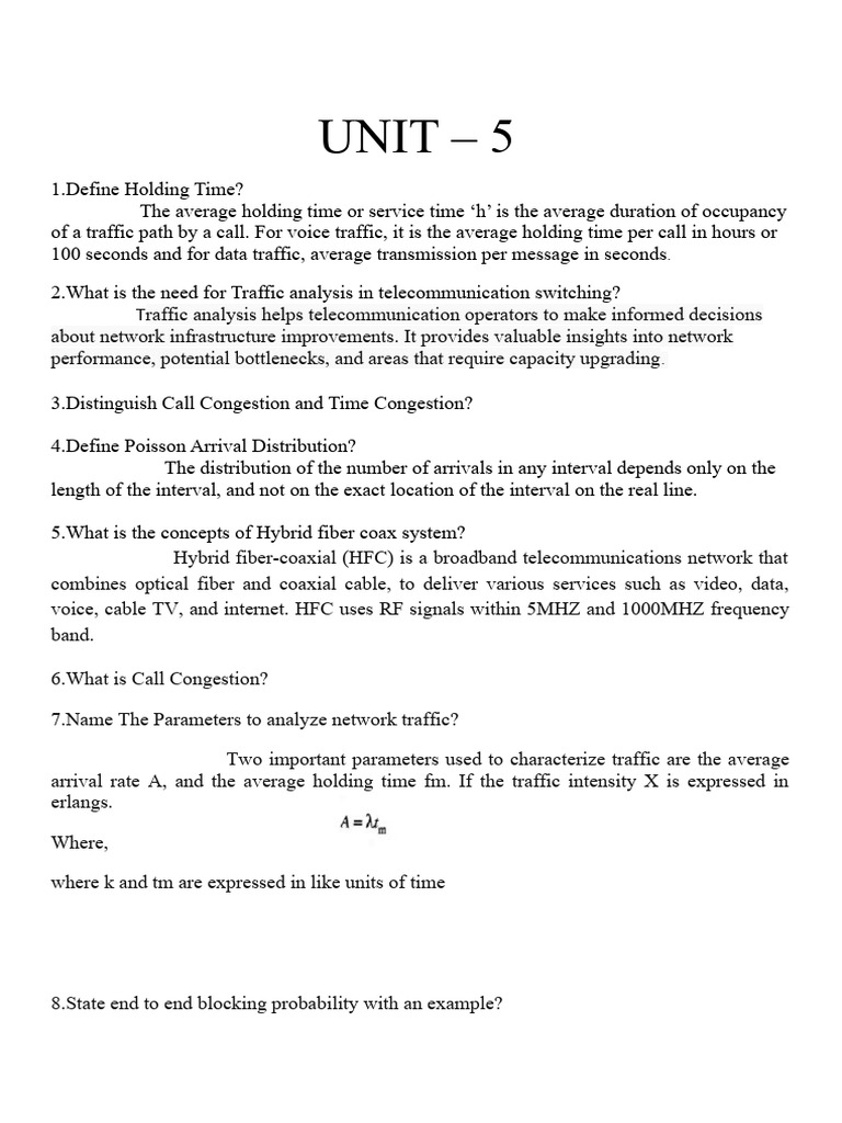 Unit 5 | PDF | Telecommunications | Telecommunications Engineering