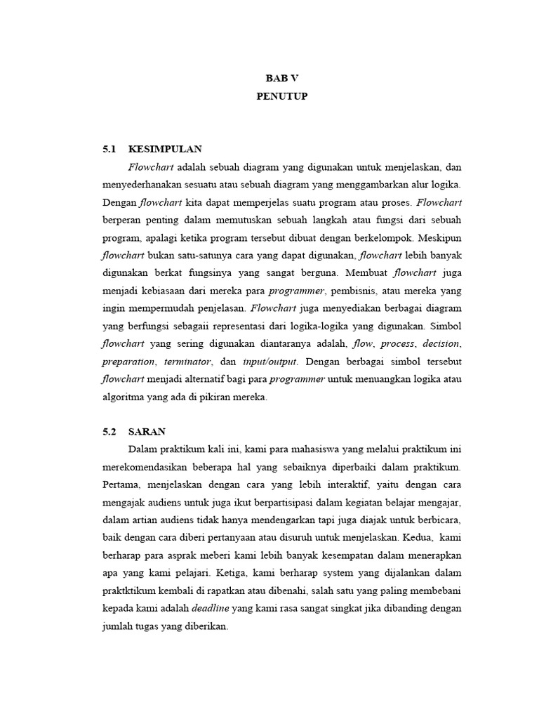 Bab V Program Design Method | PDF