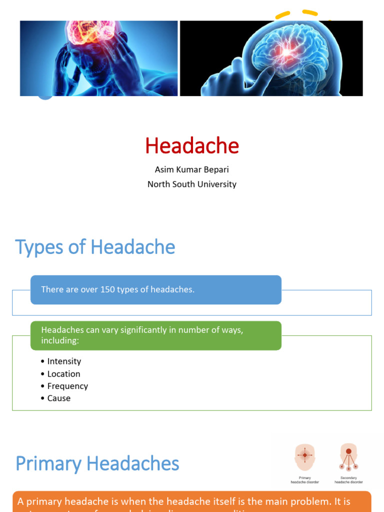 PHHR511 Headaches Migraine NSU ABP 1 | PDF | Headache | Migraine
