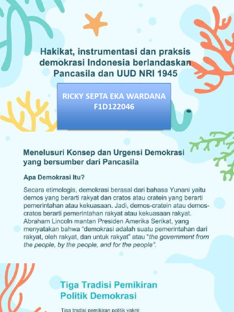 Kewarganegaraan Bab 6 - Ricky Septa Eka Wardana - F1D122046 - B | PDF