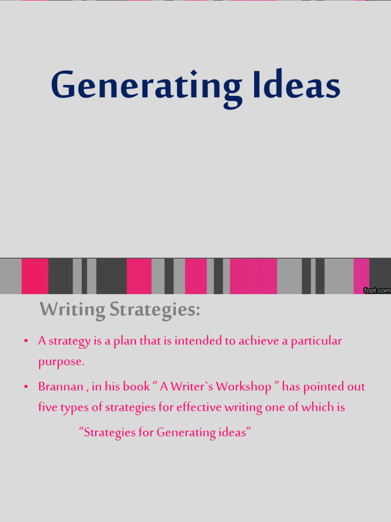 Ideas Generation | PDF | Brainstorming | Human Communication