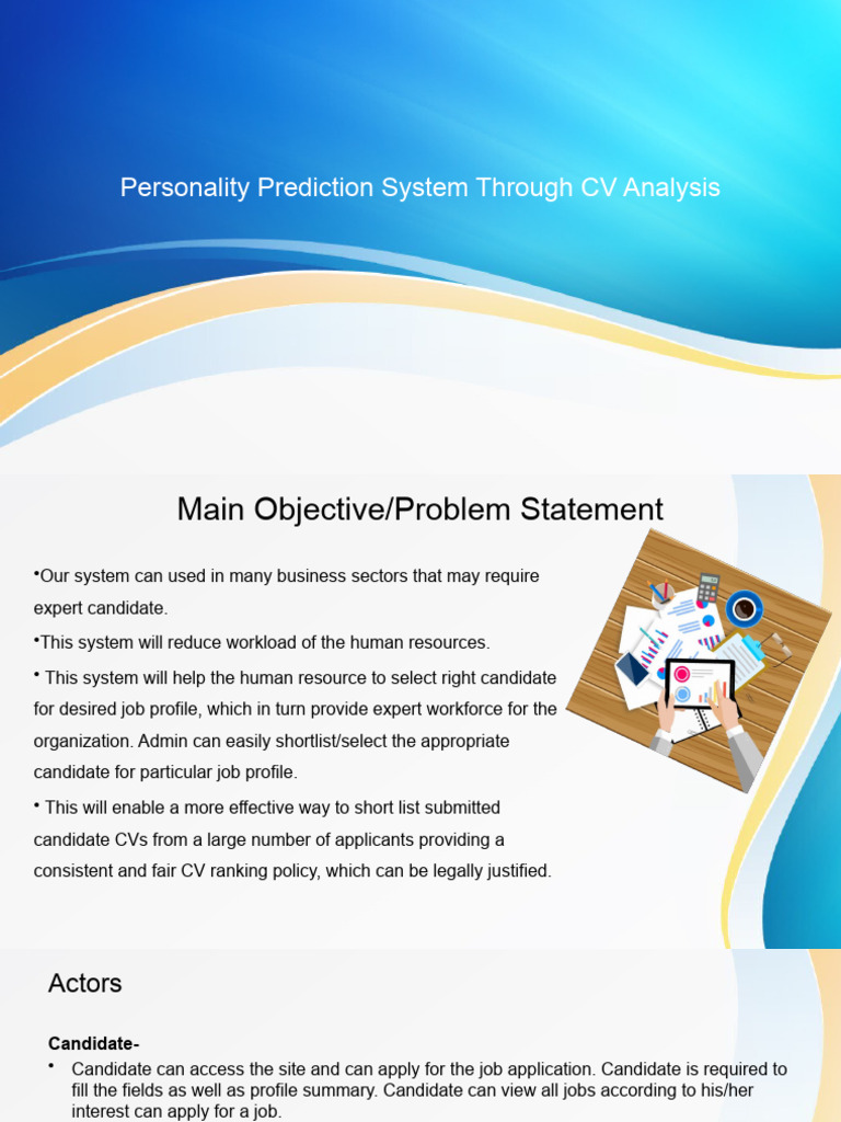 Personality Prediction System - Group 5 | PDF
