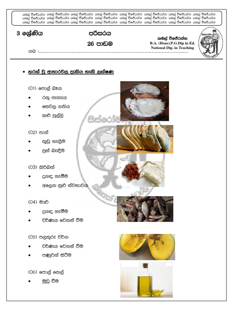 Grade 3 Parisaraya Lesson 26 | PDF