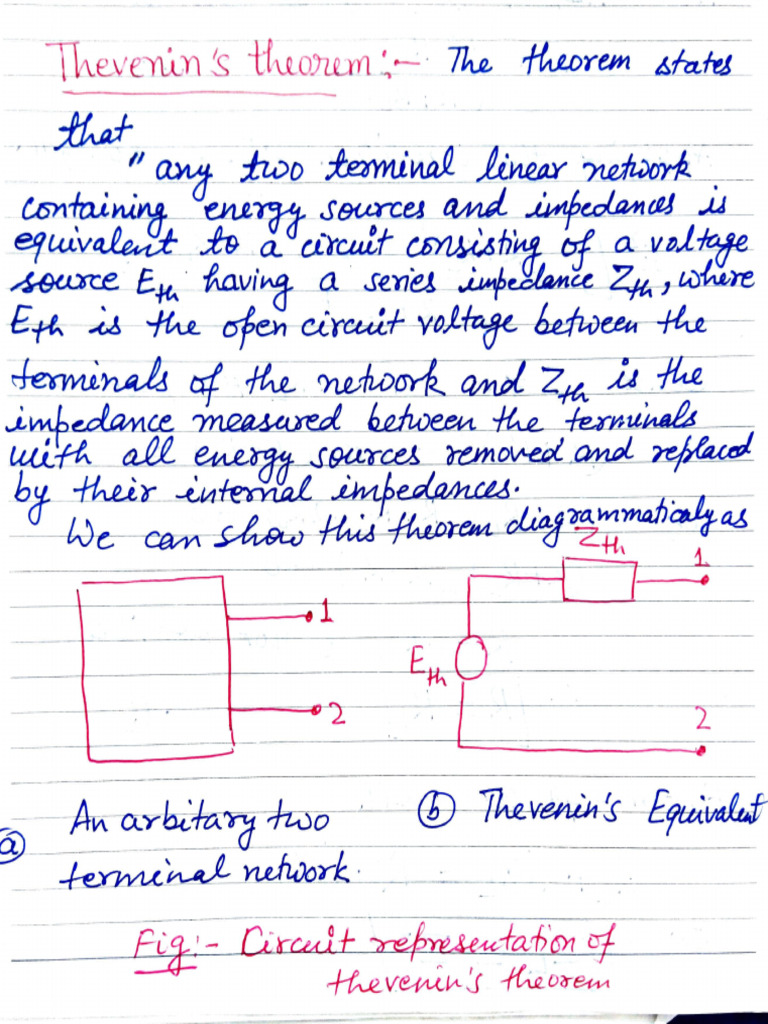 Thevenin Theorem | PDF