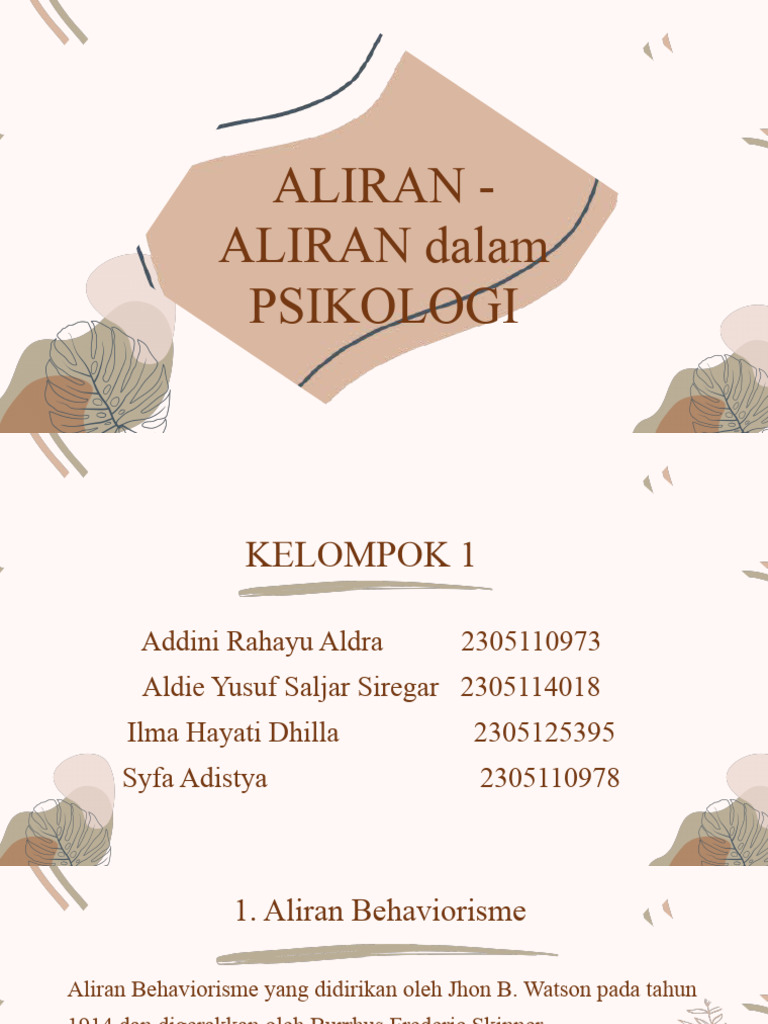 Kelompok 1 Psiko Umum | PDF