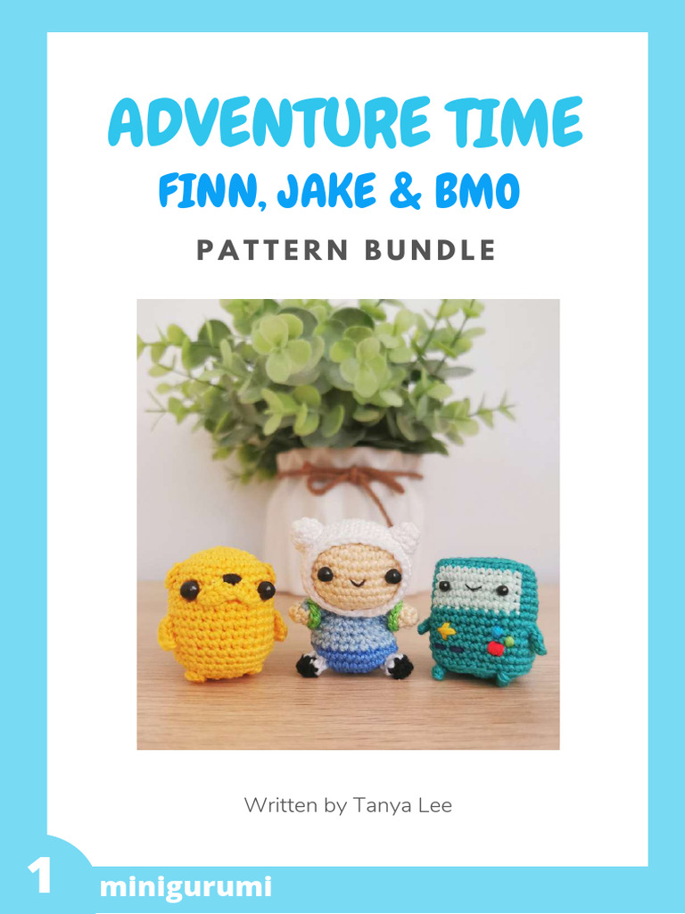 Adventure Time Chibi Amigurumi Pdf Embroidery Crochet
