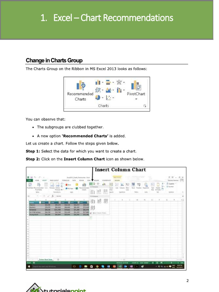 Excel Charts Pdf