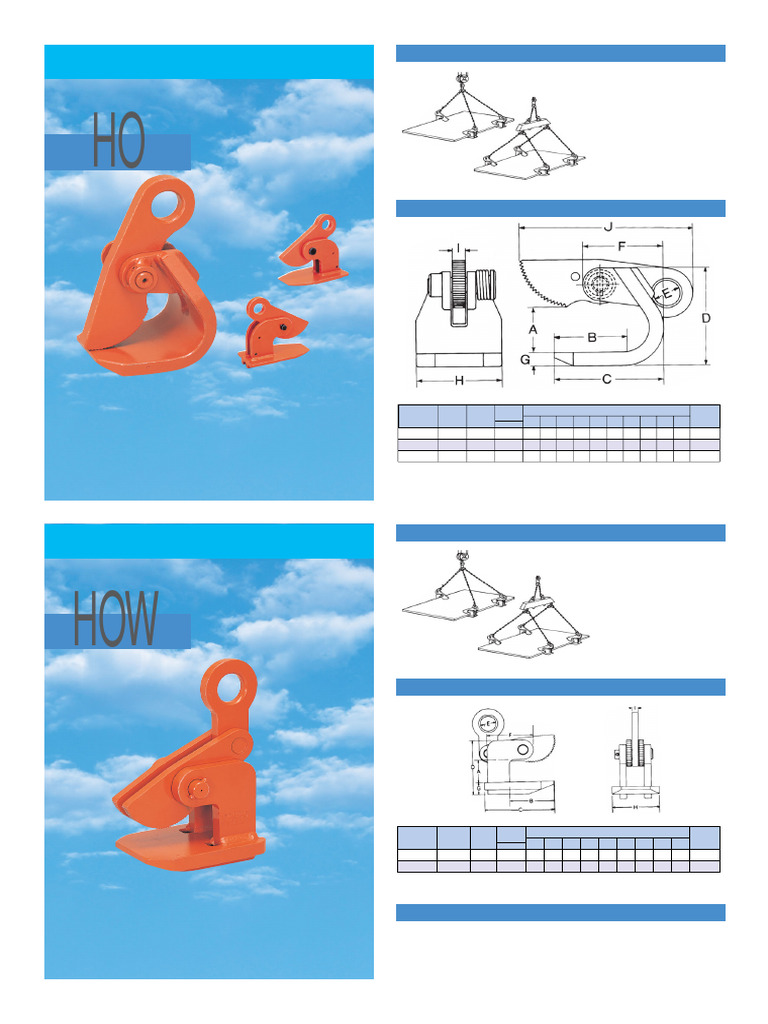 5 Ton Horizontal Lifting Clamp Guide | PDF | Crane (Machine ...