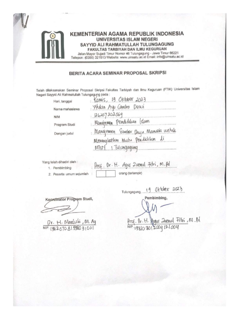 Berita Acara Sempro (Wulan Ayu Candra D) - Compressed | PDF