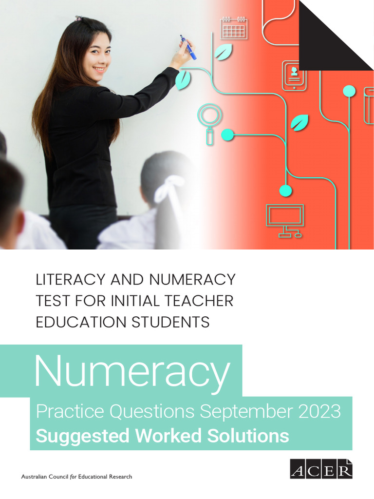 Numeracy Test Practice Solutions | PDF | Percentage | Mathematics