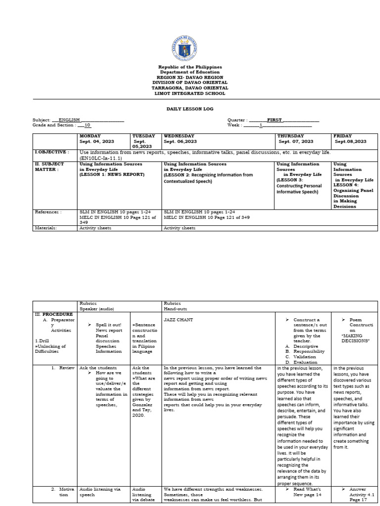 DLL Eng Sample 2nd | PDF | News | Cognition