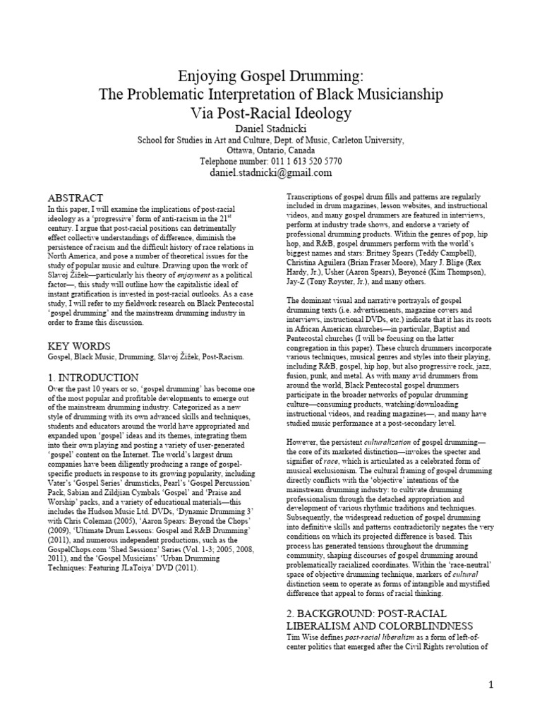 Daniels Tad Nicki Proceedings Update 2 | PDF | Racism | Discrimination & Race Relations