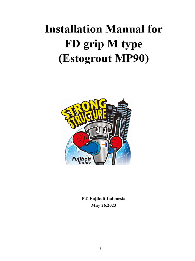English - Estogrout MP90 - M Type Installation Manual | PDF | Pump | Valve