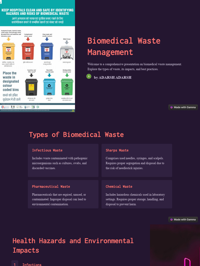 Biomedical Waste Management | PDF | Waste | Waste Management