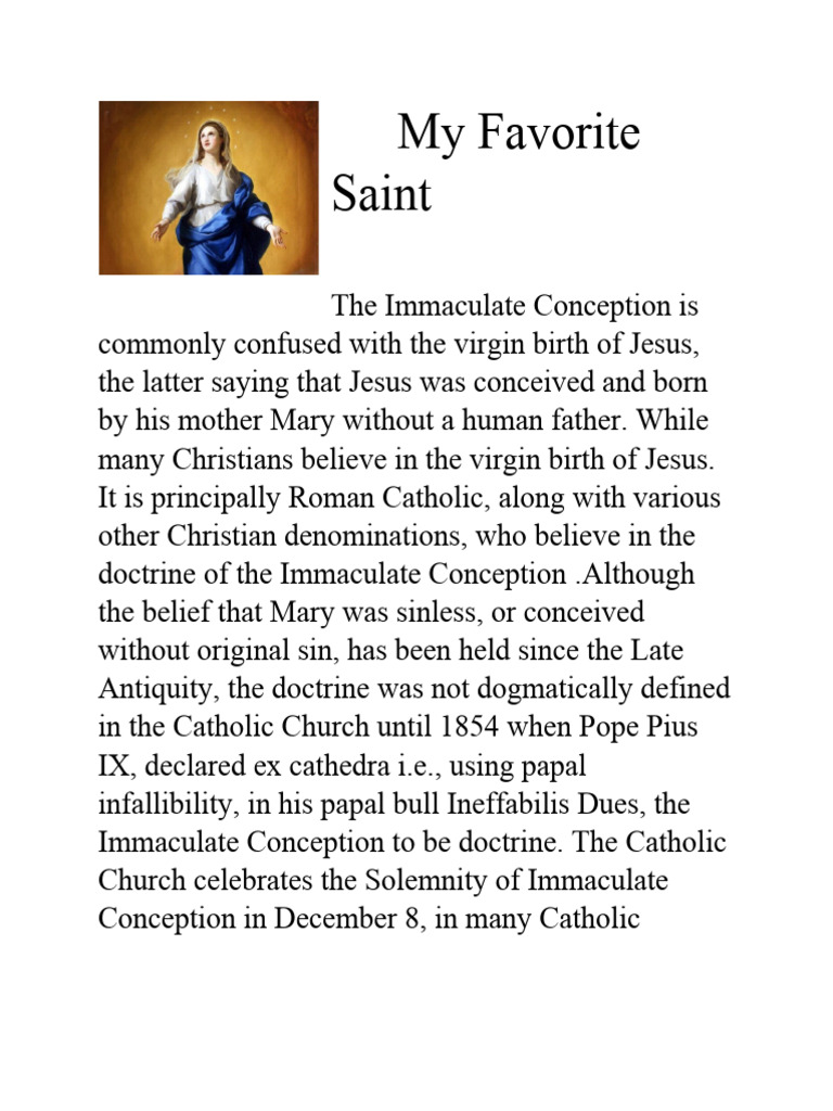 My Favorite Saint | PDF